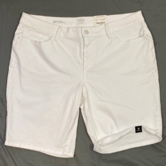 a.n.a | Shorts | Ana Denim Mid Rise Bermuda Shorts Size 8p | Poshmark